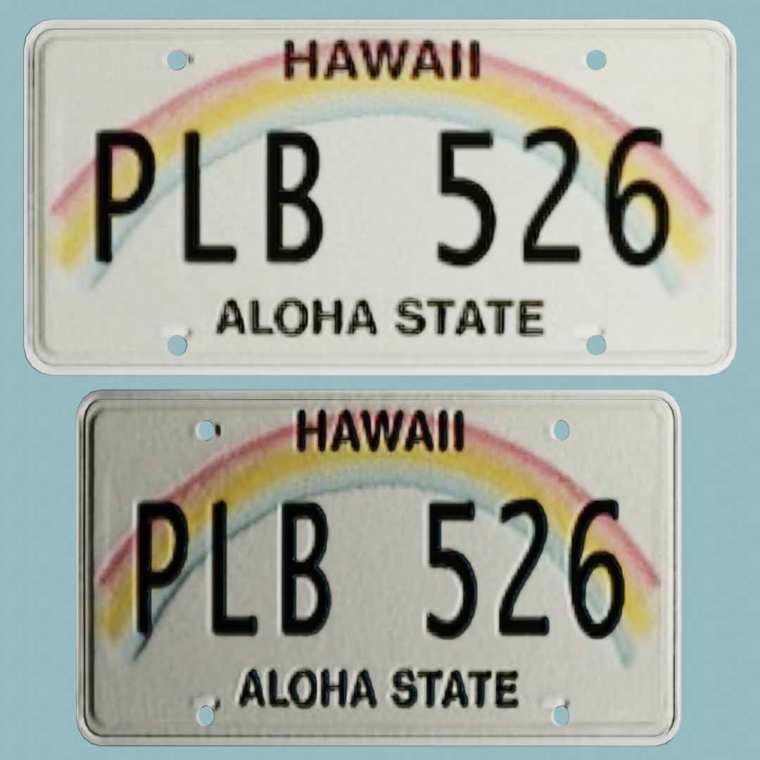 Hawaii Licence plate PL | FREE 3D Vehicle Parts models | BlenderKit