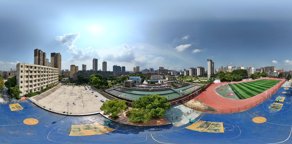 Highsky school playground | Urban Elements HDRis | BlenderKit