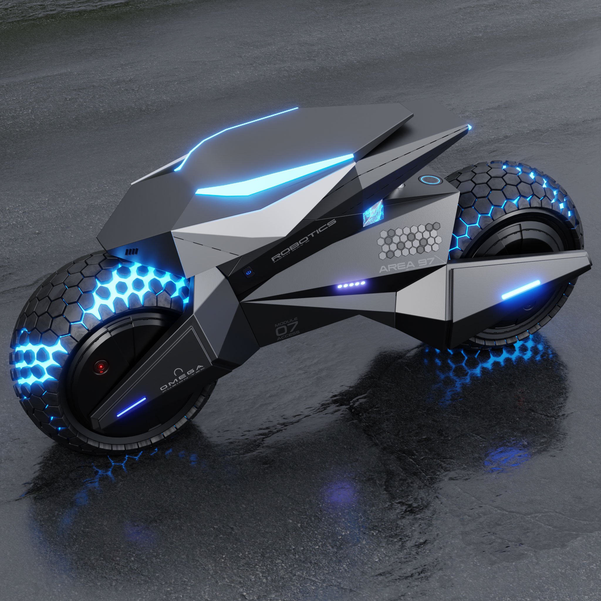 Motorcycle Robot | Race Motocycles 3D Models models | BlenderKit