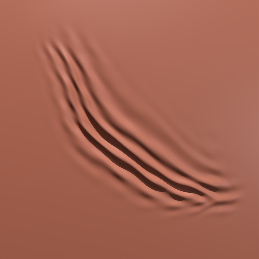 Deeper Fabric Compression Folds | fabric brushes | BlenderKit