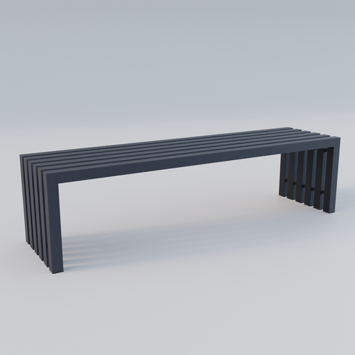 Industrial bench | FREE Benches models | BlenderKit