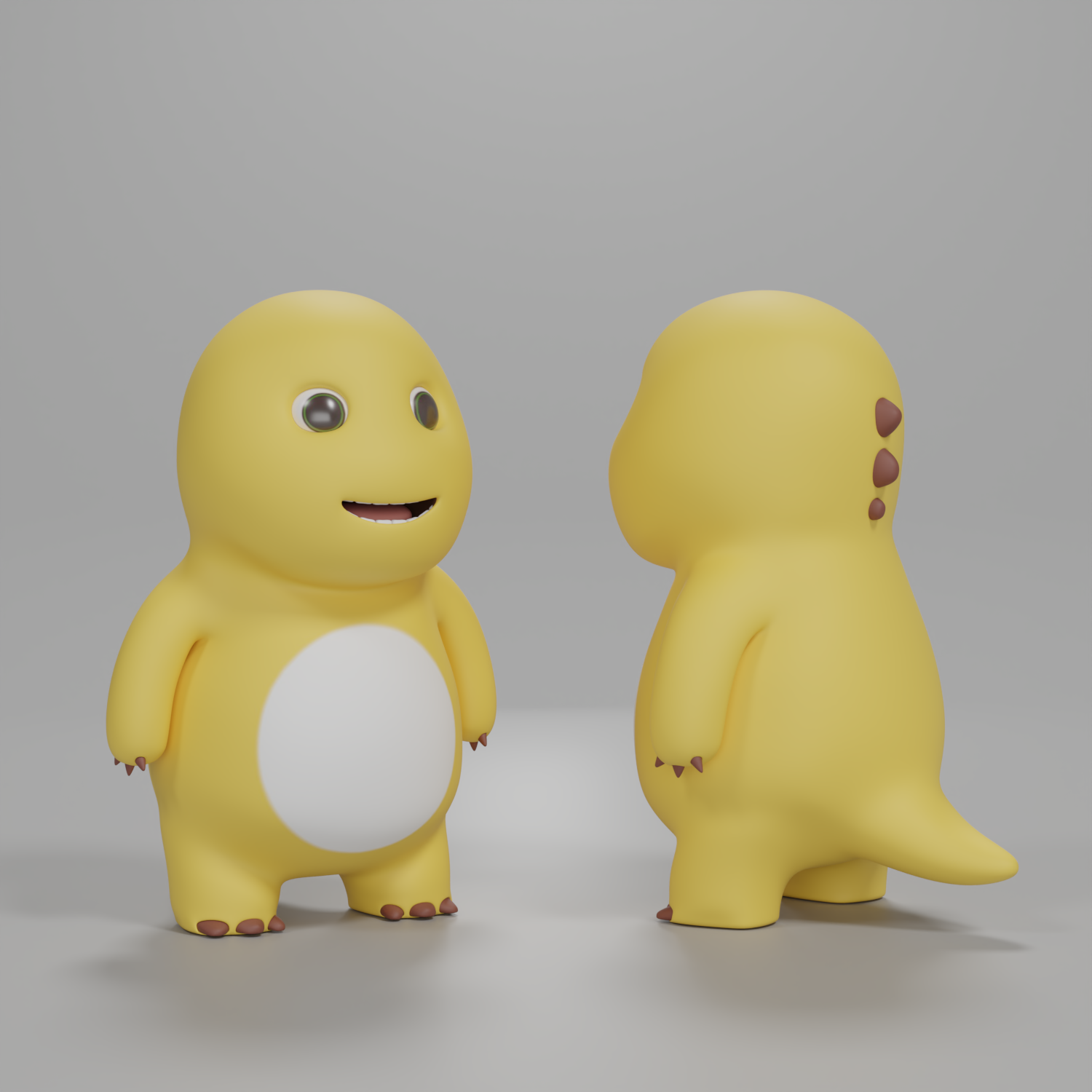 Chubby dinosaurs | Monsters & Creatures models | BlenderKit