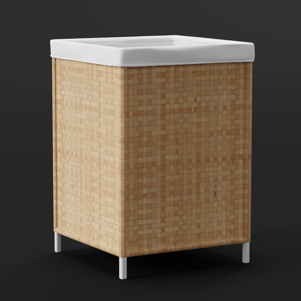 Laundry Woven Basket | FREE Laundry models | BlenderKit