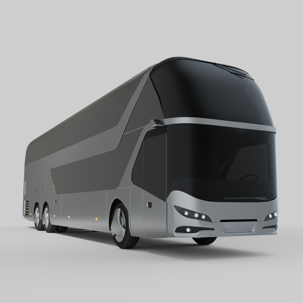 Low Poly Bus | Buses 3D Models models | BlenderKit