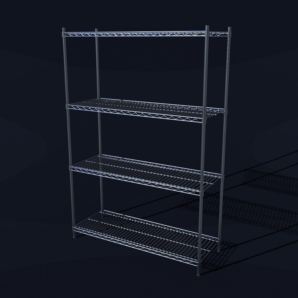 Rack Large | Kitchen Storage Spaces models | BlenderKit