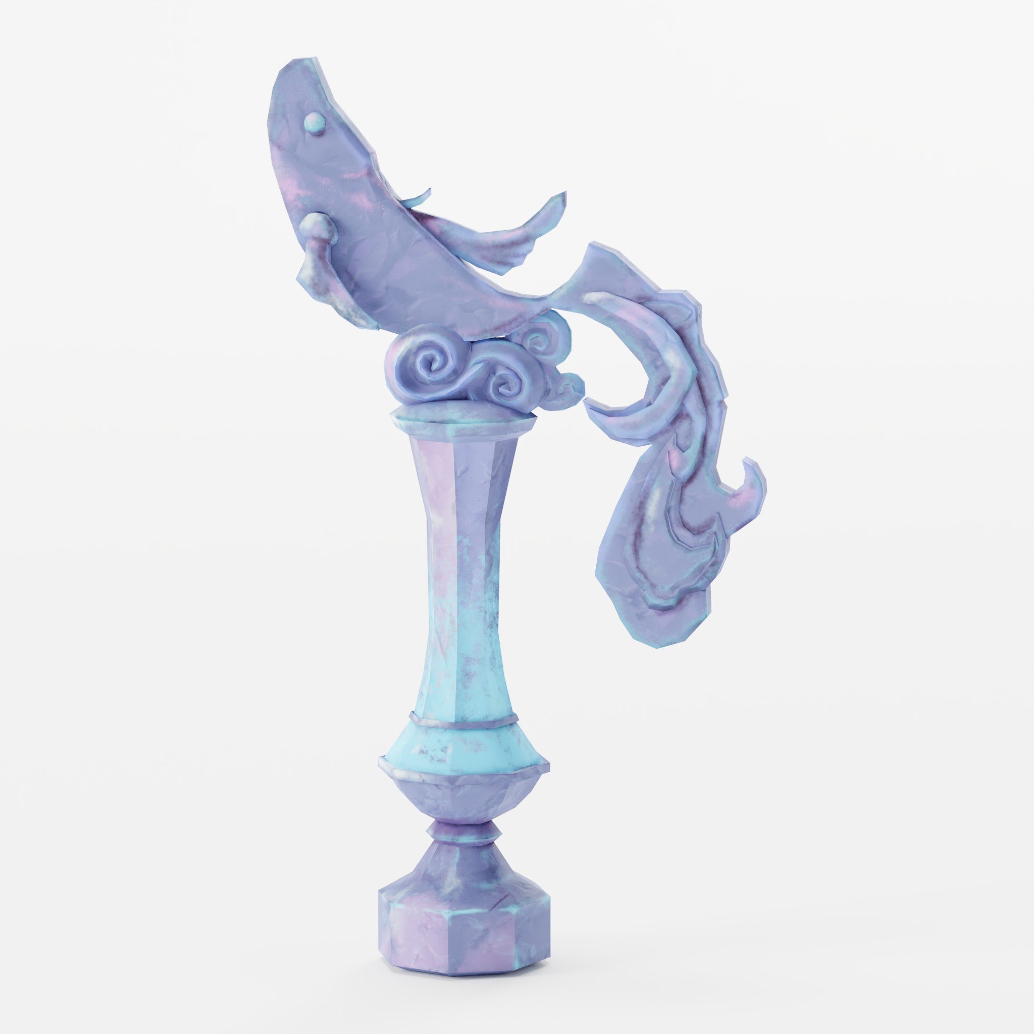 Stylized fish sculpture | Interior Sculptures models | BlenderKit