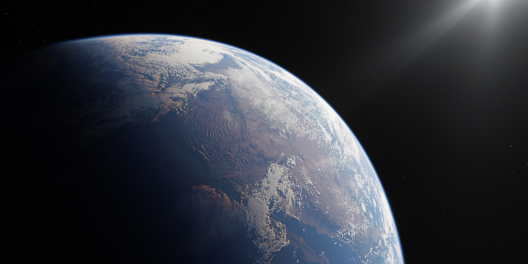 Planet Earth from Space | Futuristic Environments HDRis | BlenderKit