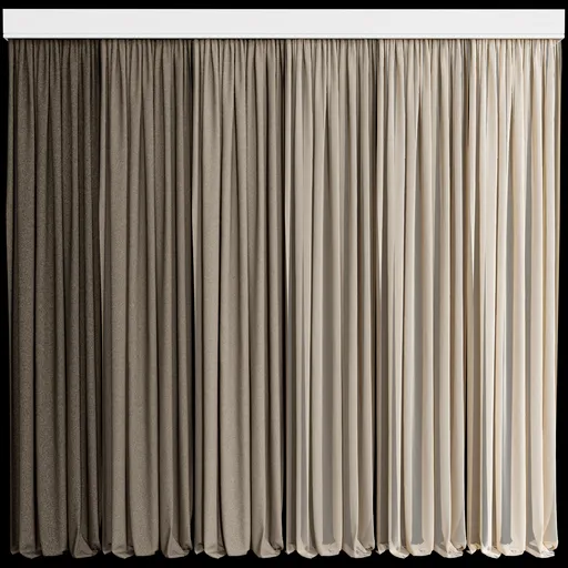 MI Silk And Cotton Curtain Set | Monsters & Creatures models | BlenderKit