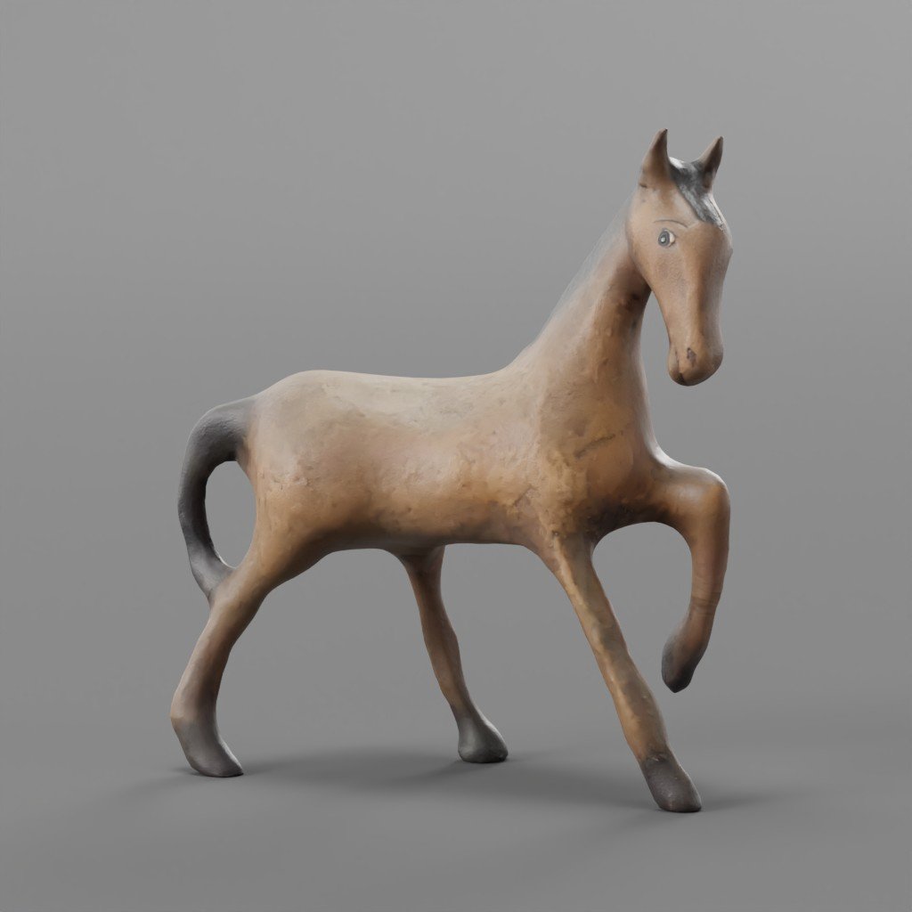 Horse Statue 3D Scan | Interior Sculptures models | BlenderKit