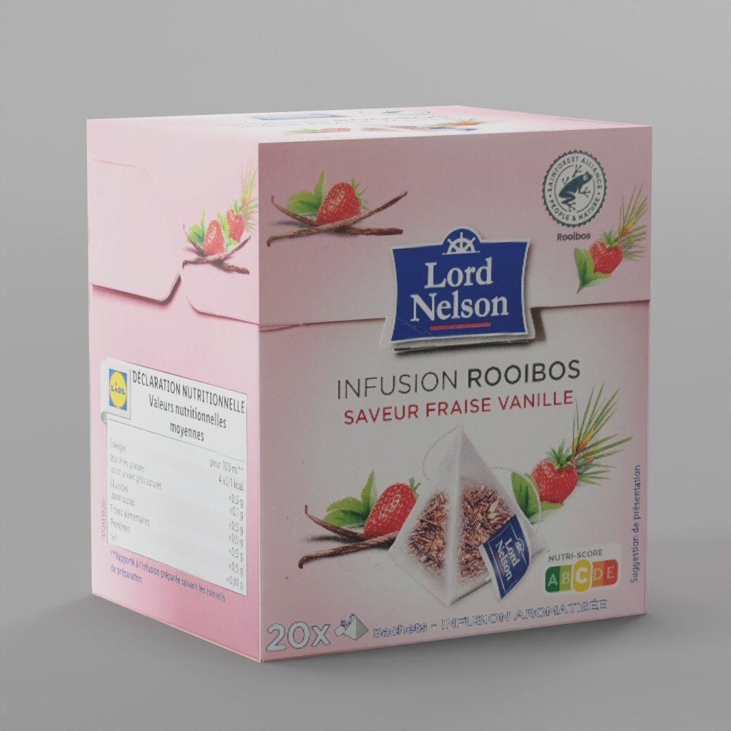 Infusion Rooibos Cardboard box | Food models | BlenderKit