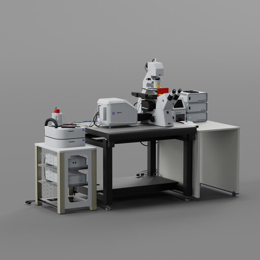 Medical Microscope ZEIZZ | Medical Equipment models | BlenderKit