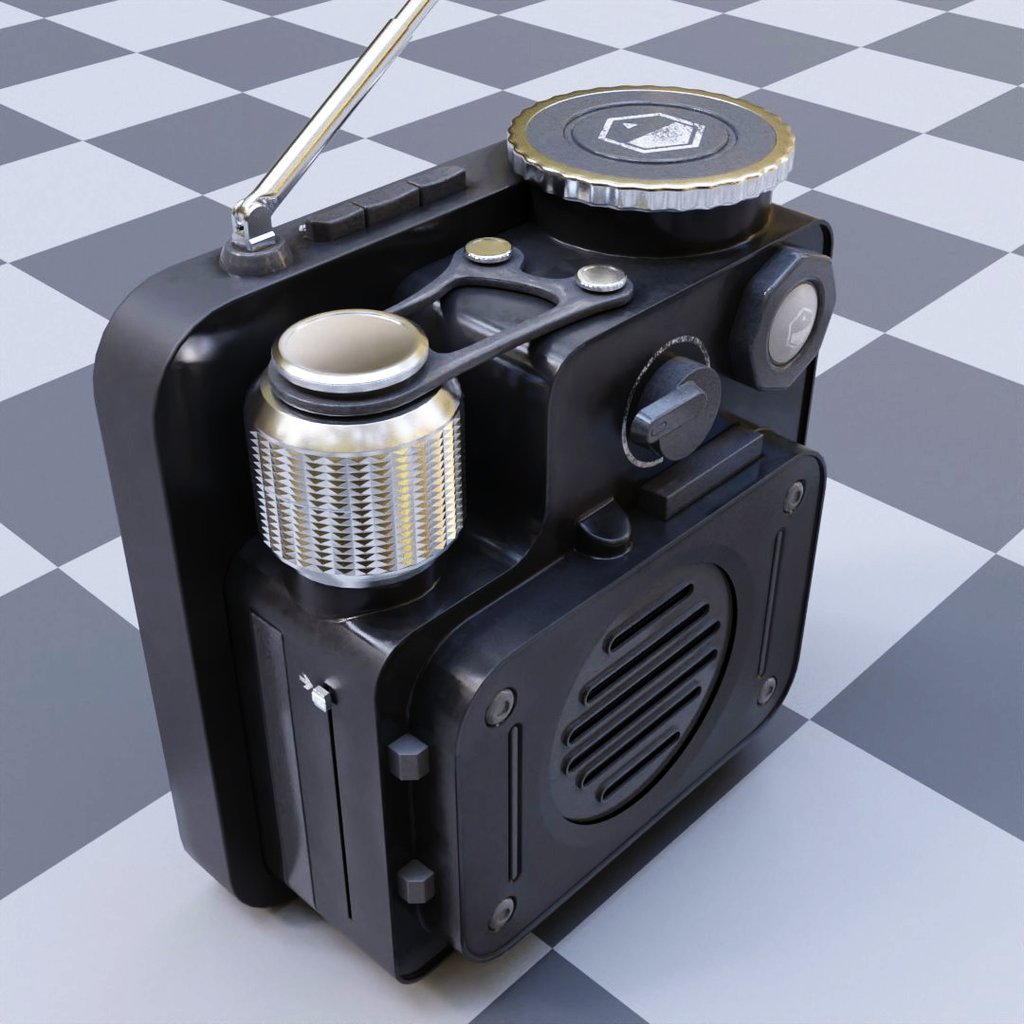 Radio | FREE Music Accessories models | BlenderKit