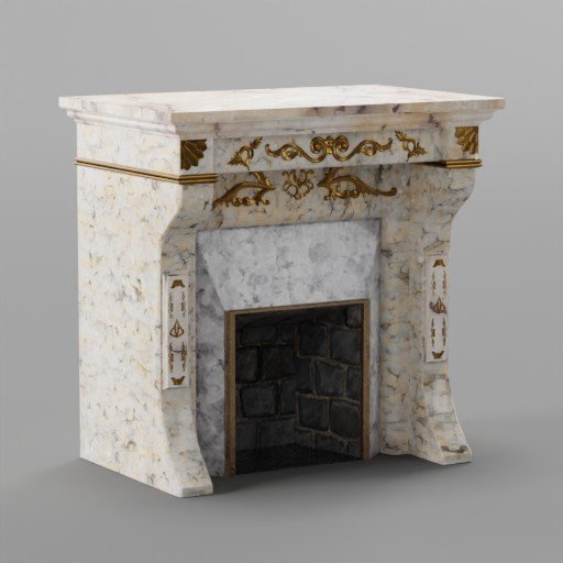 Modern Fireplace 2 | FREE Fireplaces models | BlenderKit