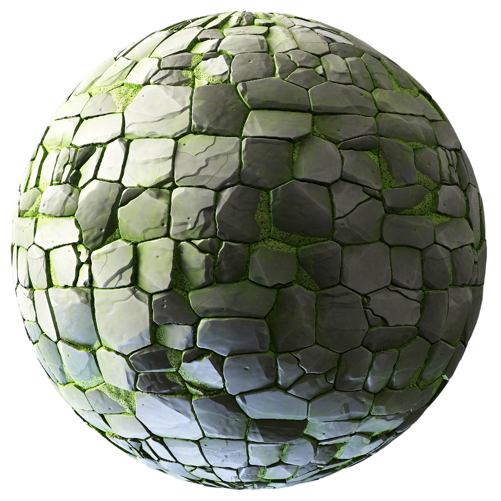Stylized Cobblestone | FREE stone materials | BlenderKit