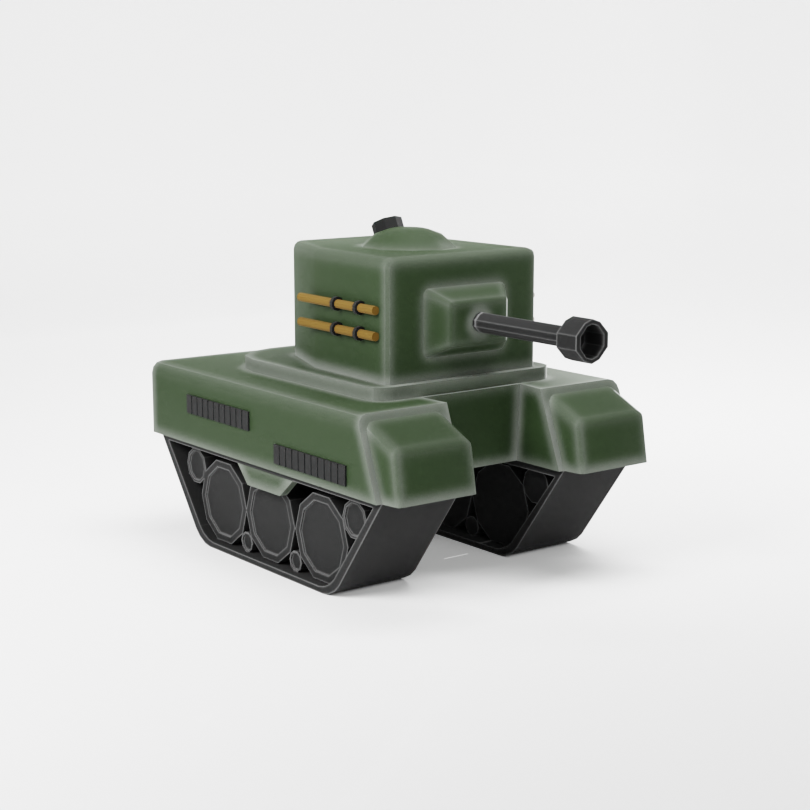 Mini Tank Game Asset | FREE Military Vehicles models | BlenderKit