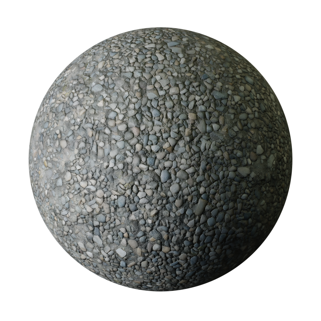 Exposed Aggregate Concrete | FREE floor materials | BlenderKit