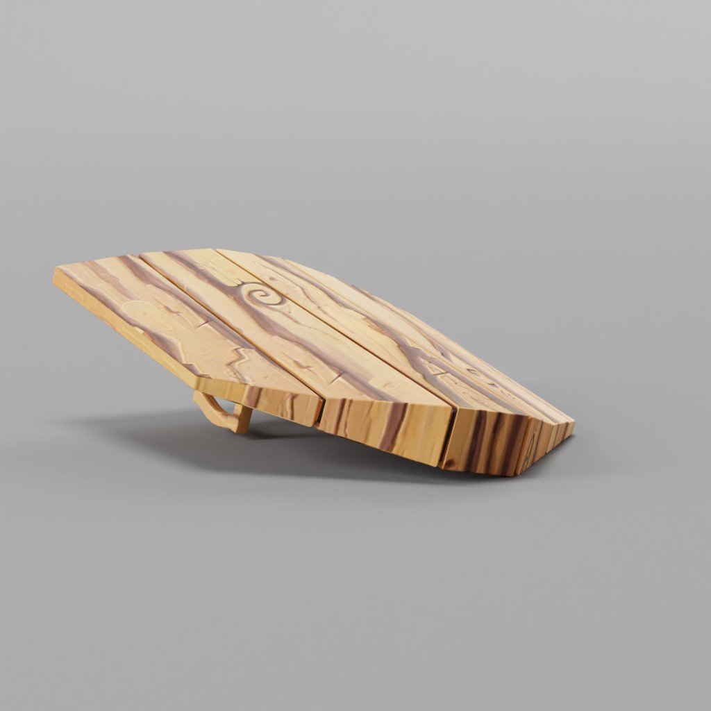 Wooden shield | FREE Historical Weapons models | BlenderKit