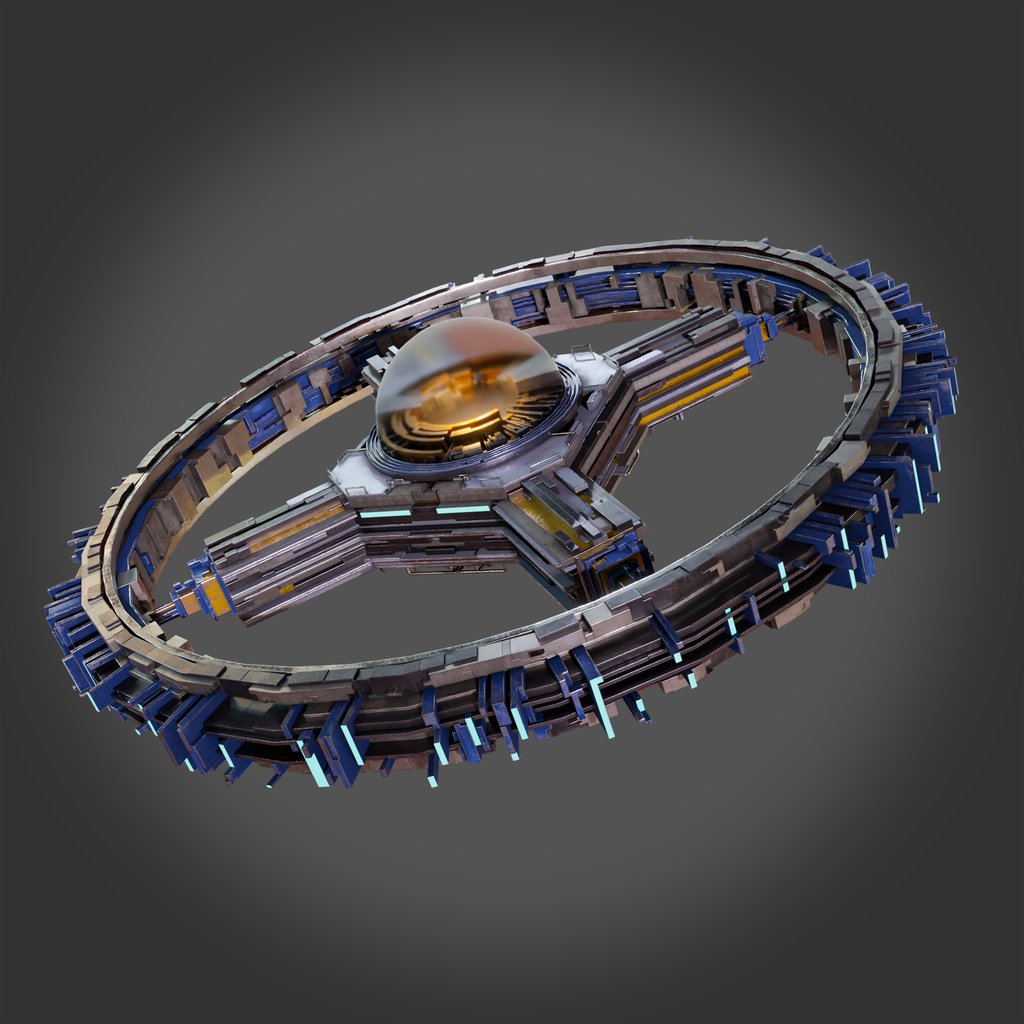 Ring Spaceship | Spacecraft models | BlenderKit