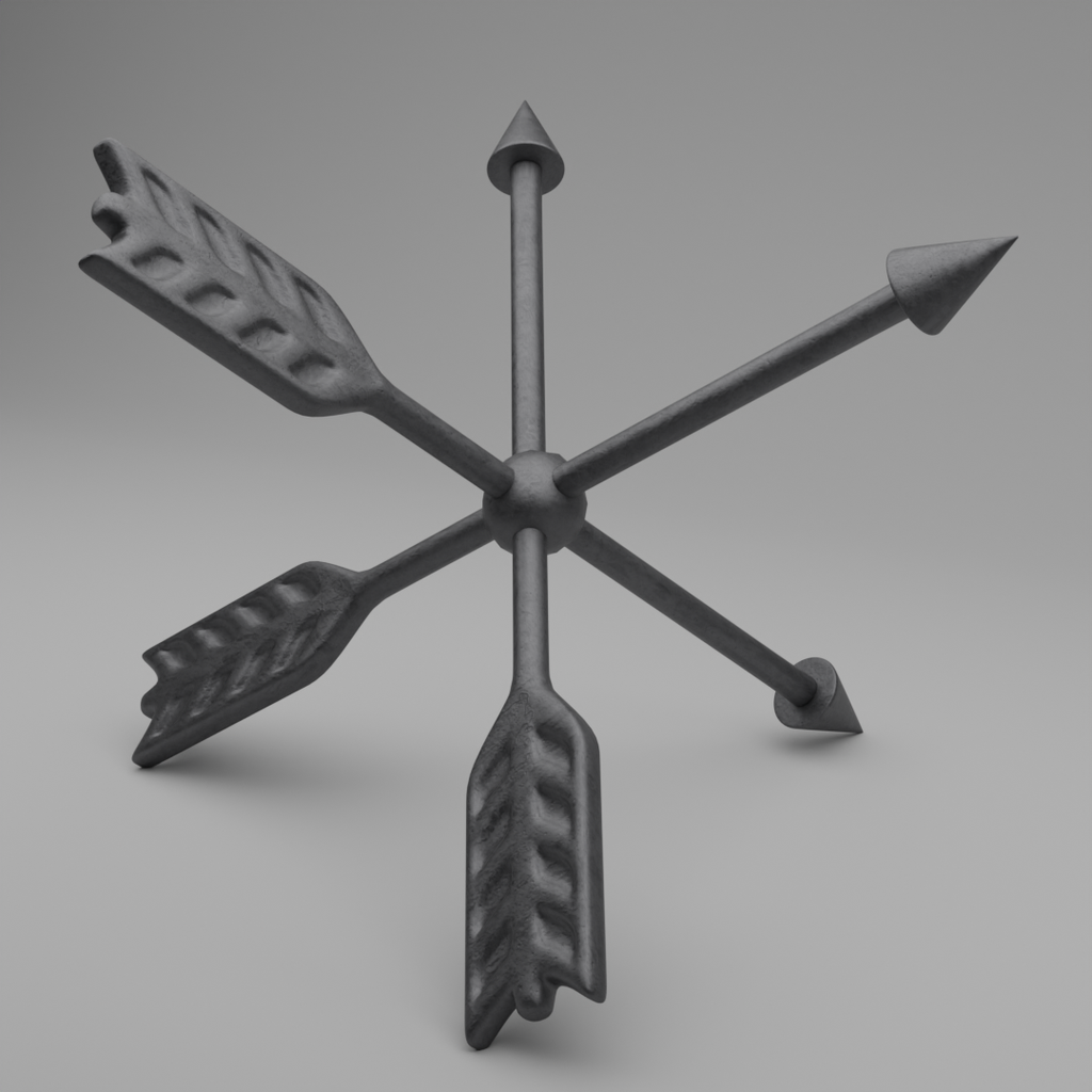 Arrow Rustic Table Top Deco | Miscellaneous models | BlenderKit