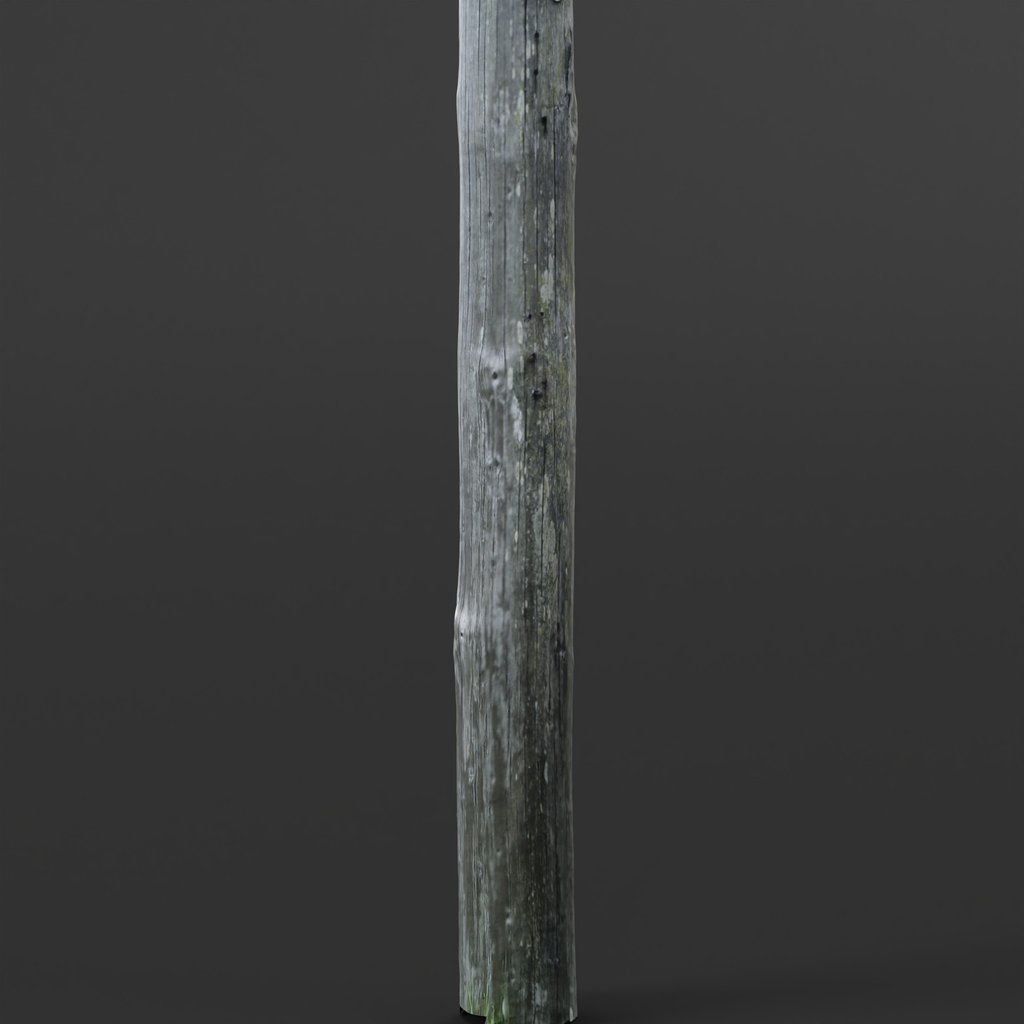 Section of a Wooden Post | FREE Exterior Elements models | BlenderKit