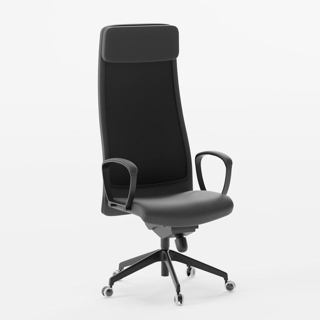 Ikea Markus Chair | Architecture models | BlenderKit