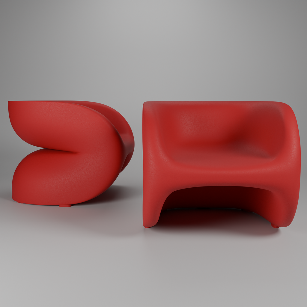 Heller Fortune Chair Tomato | Sitting Chairs models | BlenderKit