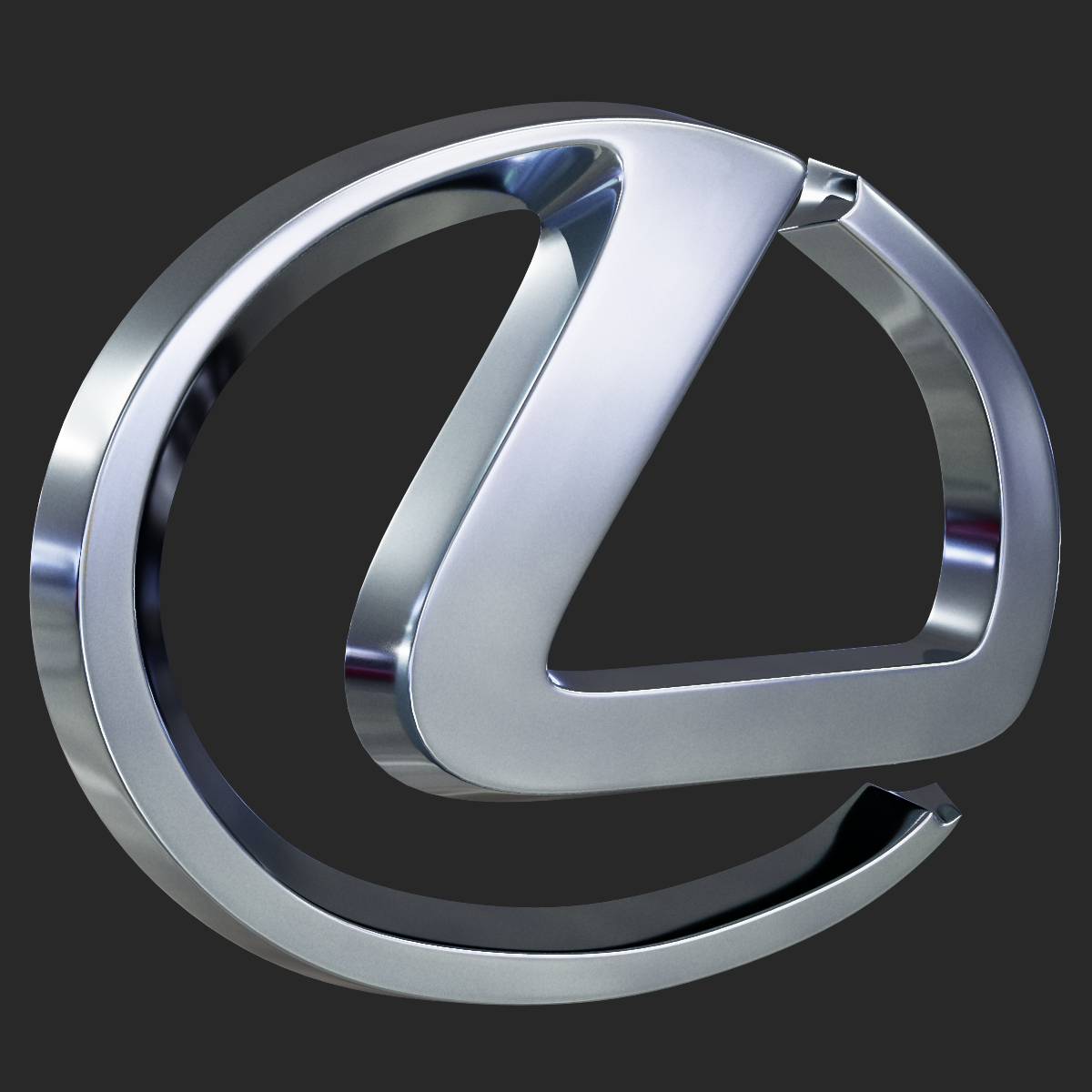 LEXUS Logo 3d model | Vehicle Parts models | BlenderKit