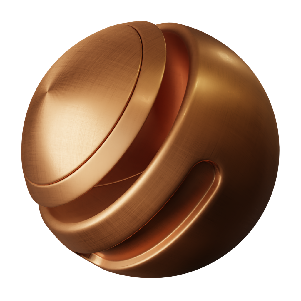 Brushed Copper 2 | FREE metal materials | BlenderKit