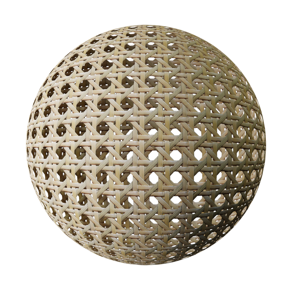 Woven rattan jute | FREE wood materials | BlenderKit