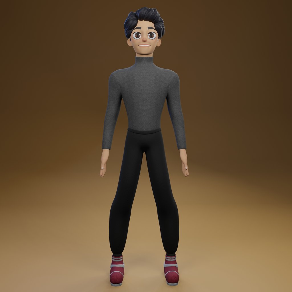 Anime boy base | 3D Men models | BlenderKit