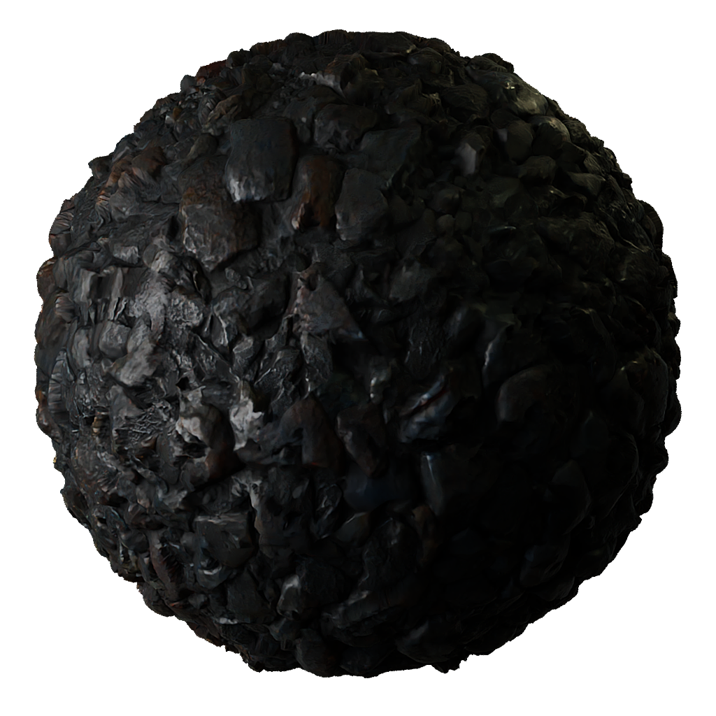 Coal | FREE rock materials | BlenderKit