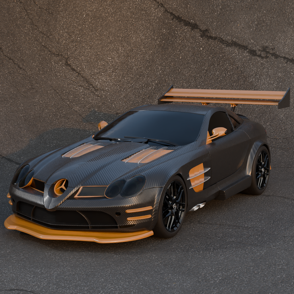 Mercedes Benze SLR McLaren - Modded | FREE Luxury Cars models | BlenderKit