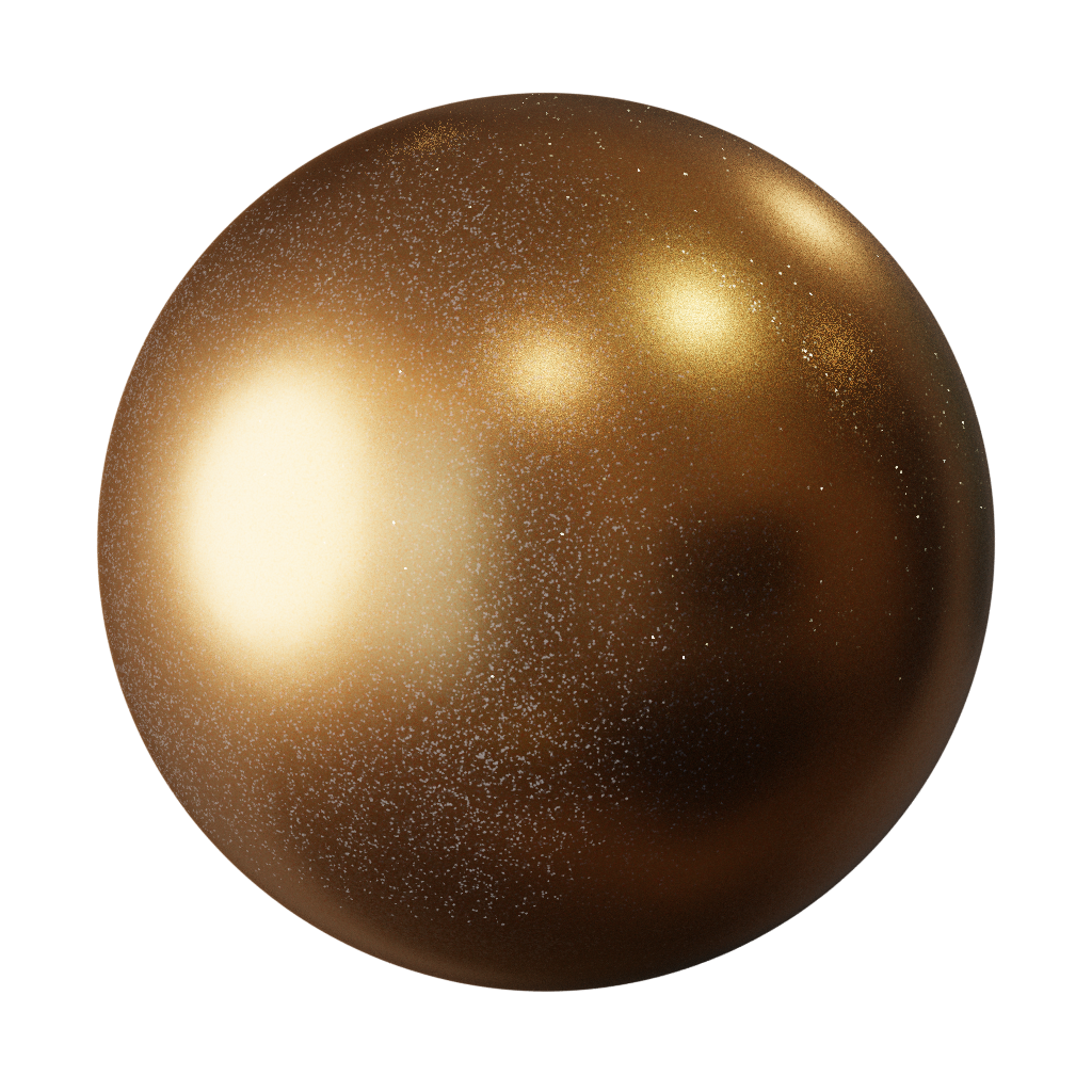 Sparkly Gold | FREE metal materials | BlenderKit