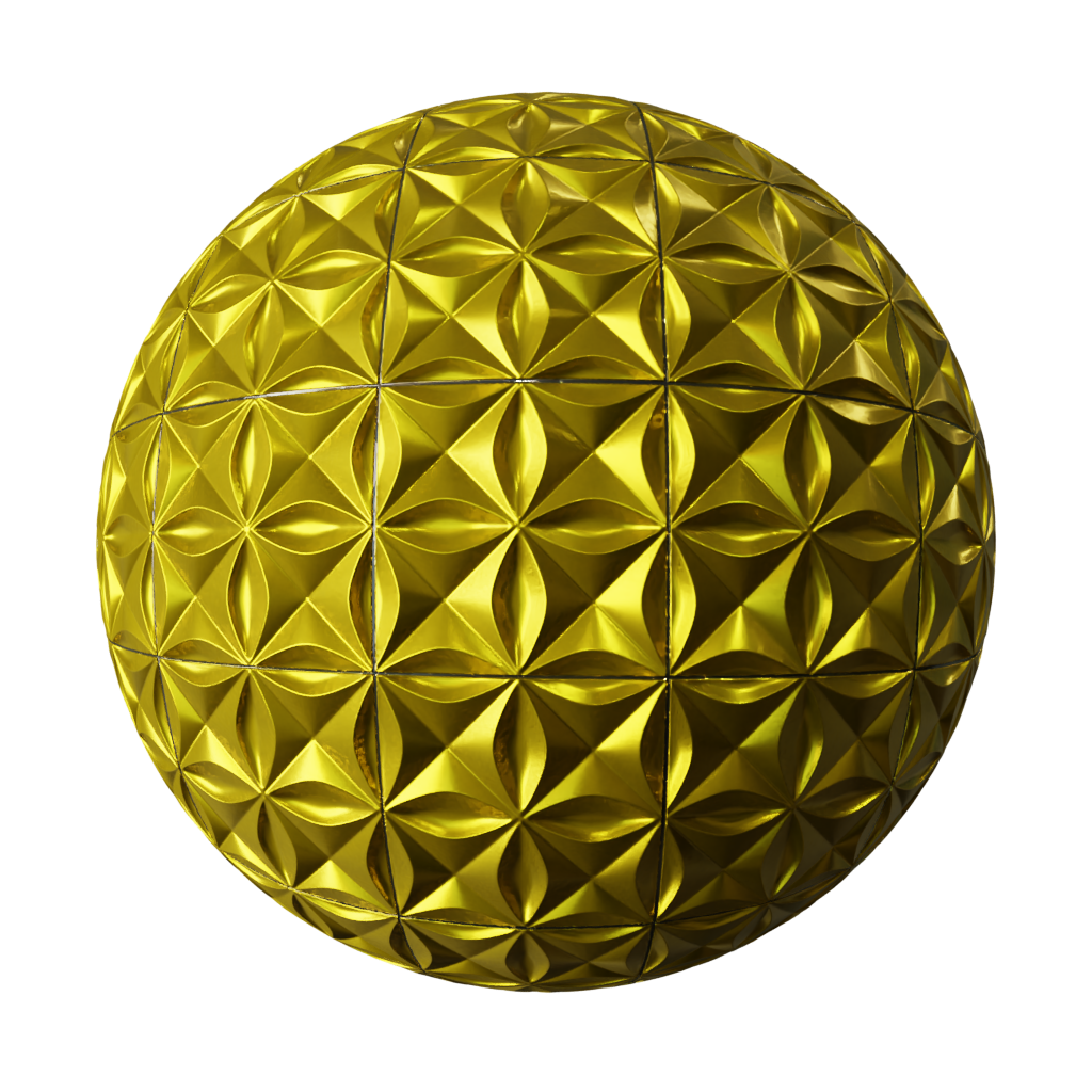 BlenderKit | Download the FREE Ceramic Tile Golden material