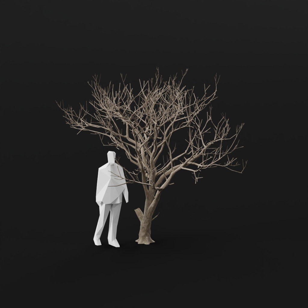Olive Tree Dead Med | Trees models | BlenderKit