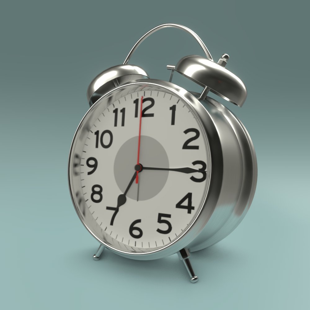 BlenderKit | Download the FREE Alarm Clock model