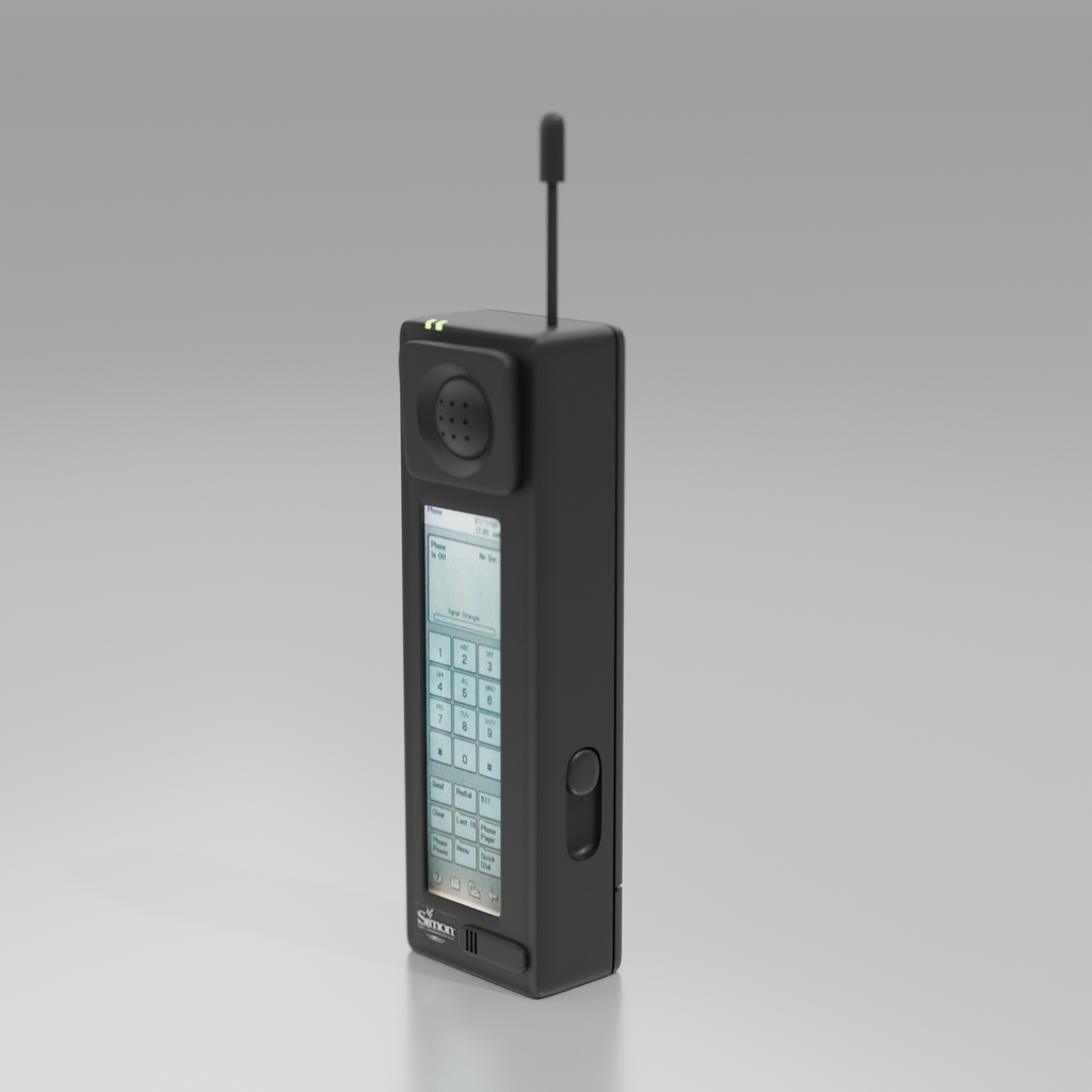 BlenderKit | Download the FREE IBM Simon First Smart Phone model