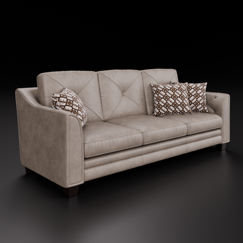 Sofa Maklaine Soft Leather | Sofas models | BlenderKit
