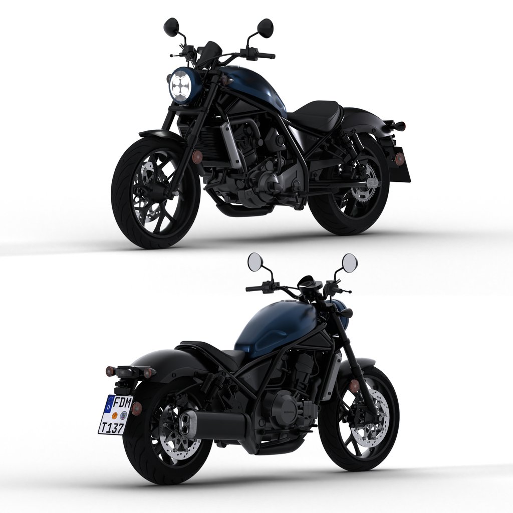 Honda Rebel 1100 Motorcycle | Modern Motocycles models | BlenderKit