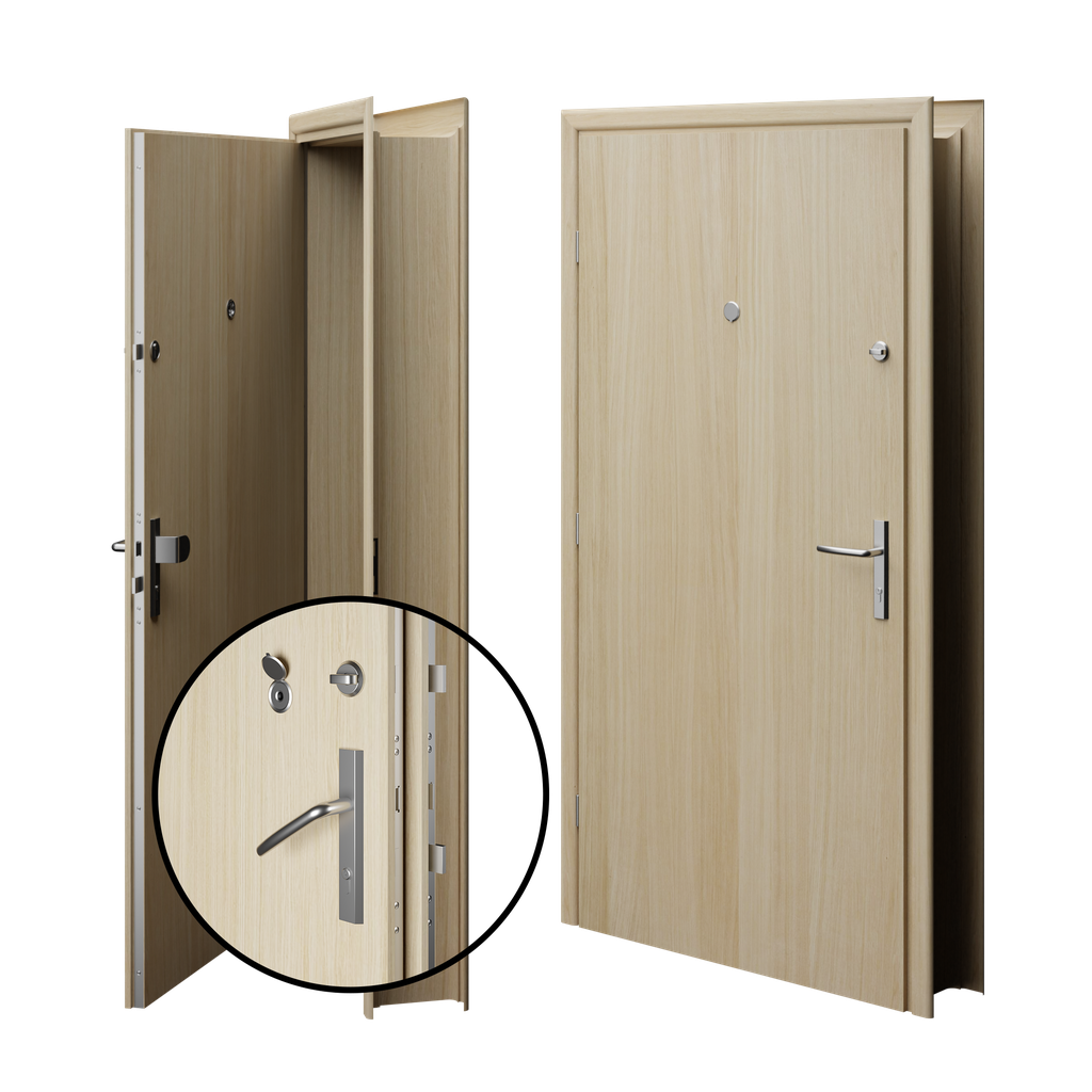 Entrance door - animated | Doors models | Blendkit
