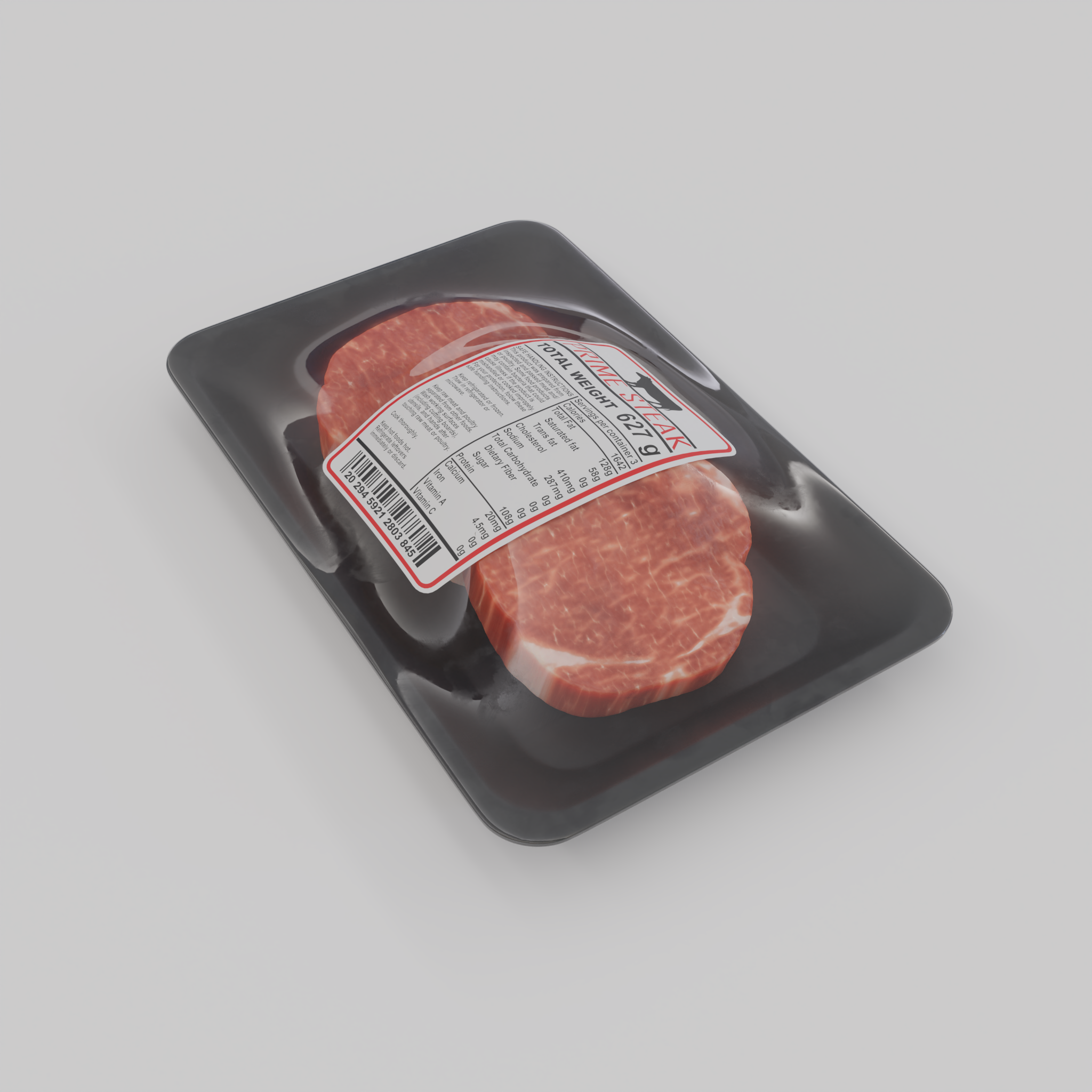Beef Steaks | FREE Food models | BlenderKit