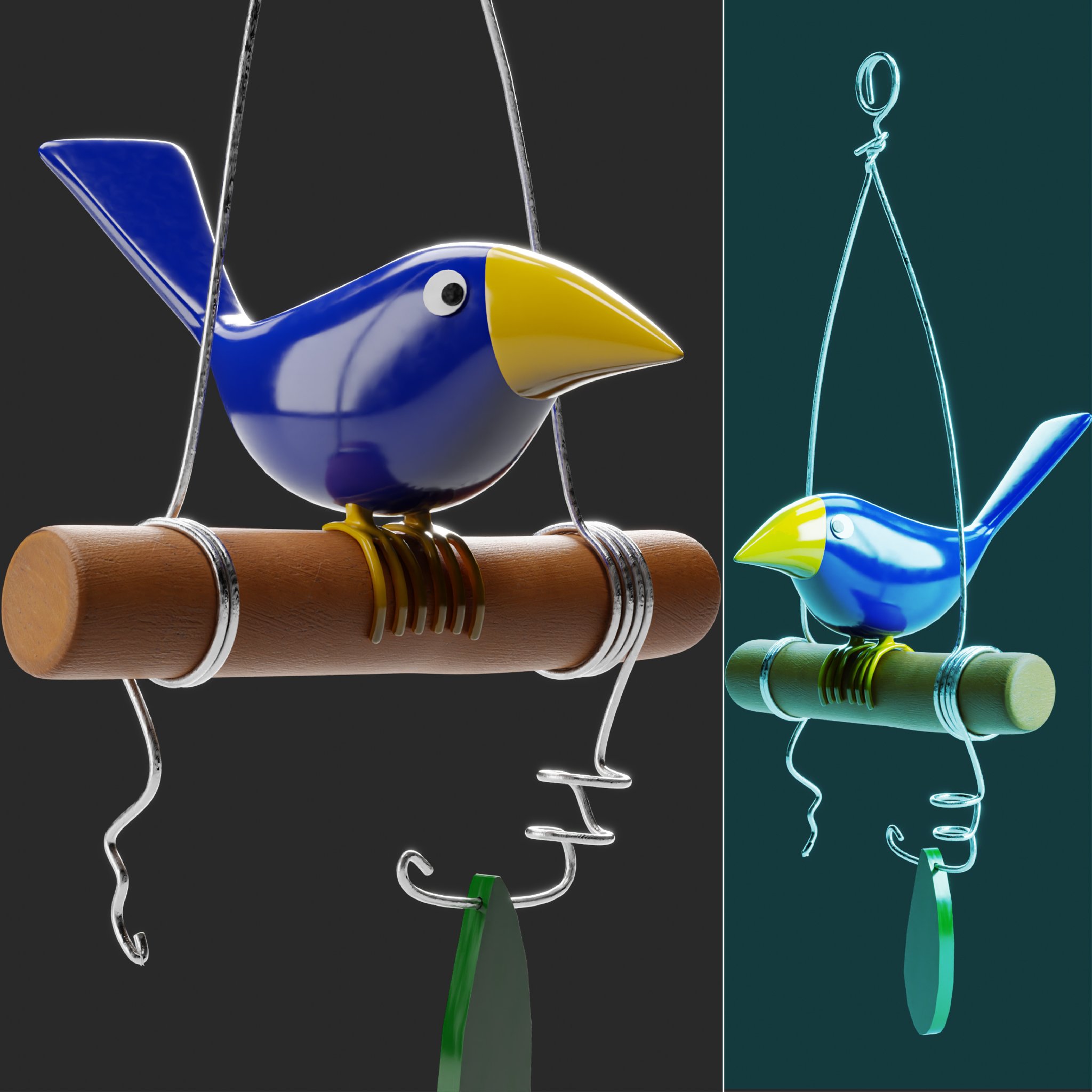 Hanging Bird | FREE Decoration Sets models | BlenderKit