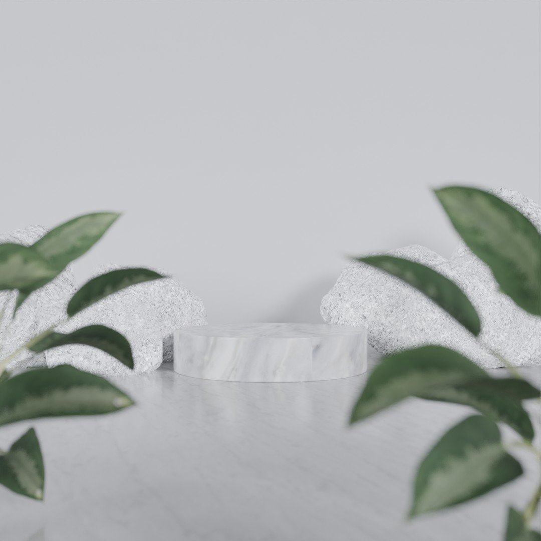 Stone podium display | Product Visualization scenes | BlenderKit