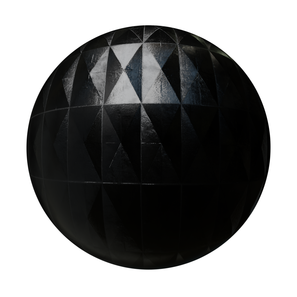 Black Rectangle pyramid | FREE tiles materials | BlenderKit