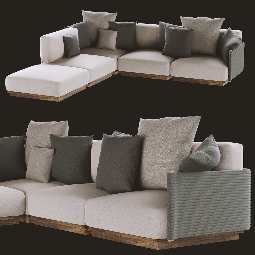 Eddy Outdoor Sofa | Sofas models | BlenderKit