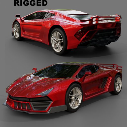 Generic Super Car | Race Cars models | BlenderKit