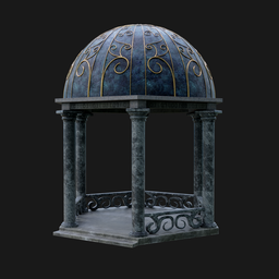 Small round temple | FREE Historic Buildings models | BlenderKit