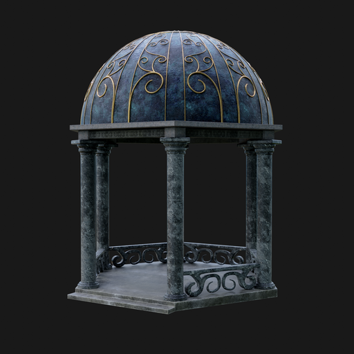 BlenderKit | Download the FREE Small round temple model