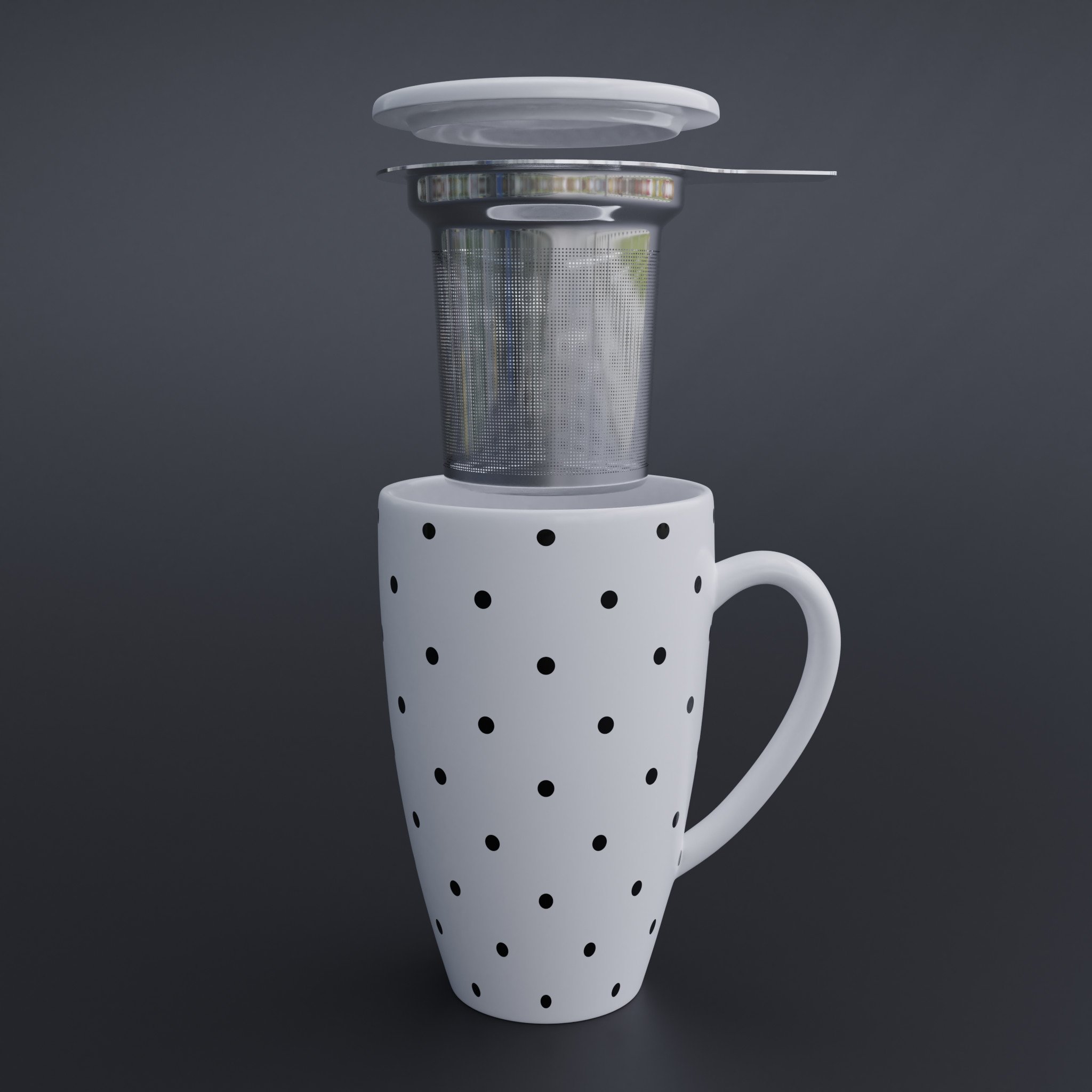Tea Mug With Infuser | FREE Tableware Sets models | BlenderKit