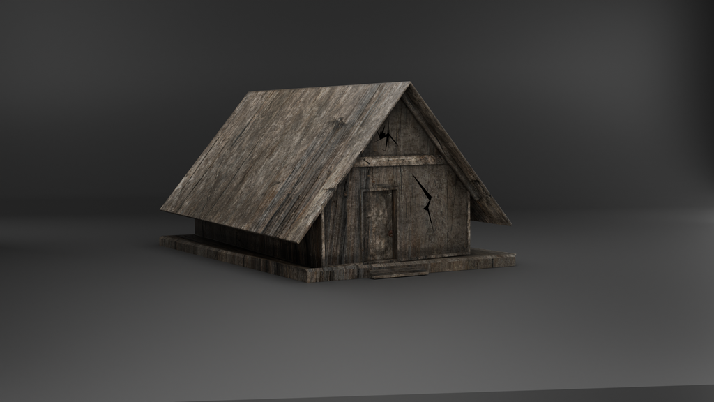Old Wood House | Historic Buildings models | BlenderKit